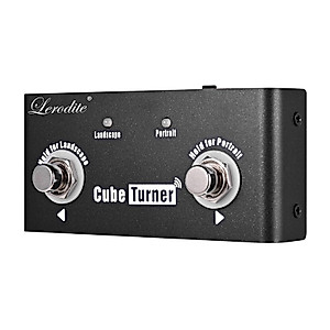 Lerodite Page Pedal Turner, External Pedal Controller,Music Score Control the Turning Function Page Up Page Down for Guitar Effect Pedal,Tablet,Mobile Phone