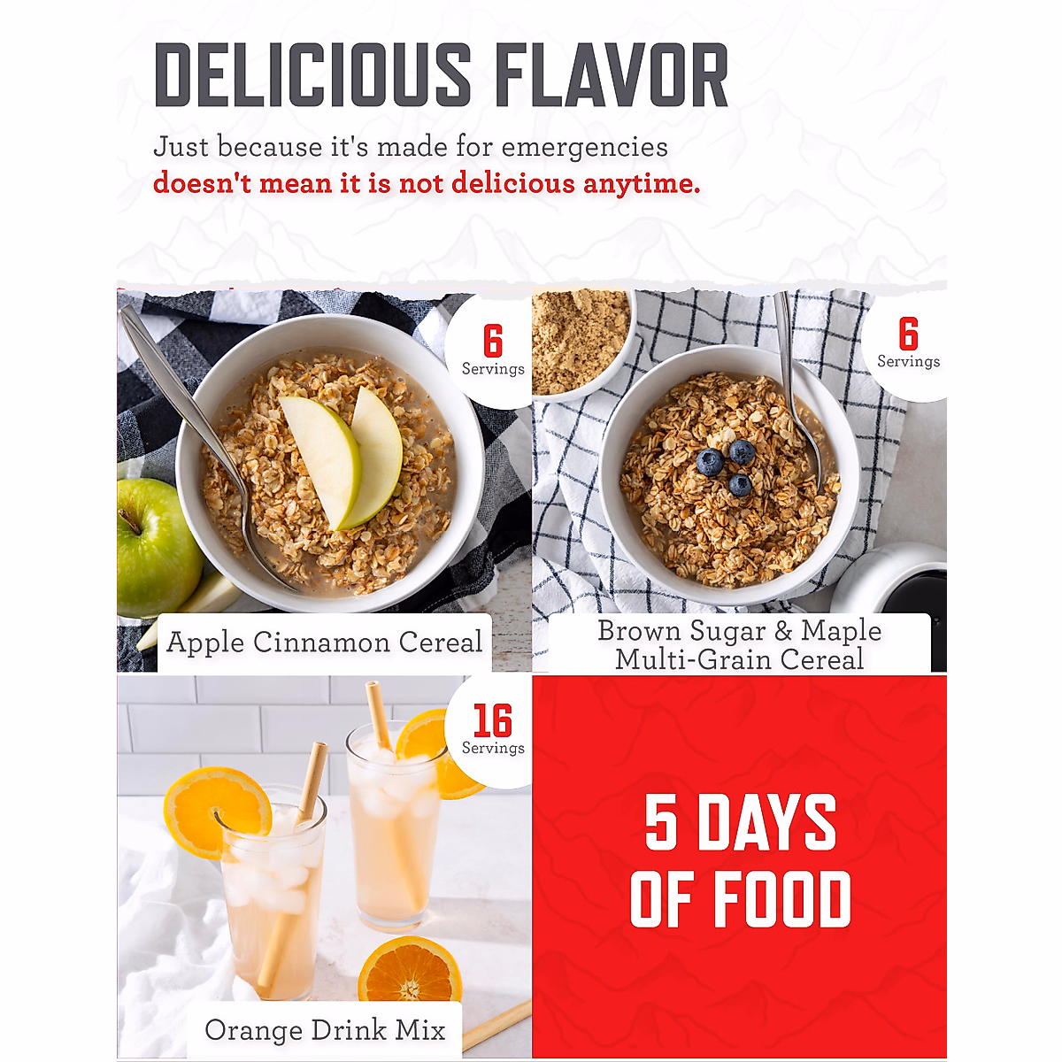 READYWISE - Prepper Pack Bucket, 52 Servings, Emergency, MRE Meal & Drink Supply, Premade, Freeze Dried Survival Food, Hiking, Adventure & Camping Essentials, Individually Packaged, 25 Year Shelf Life