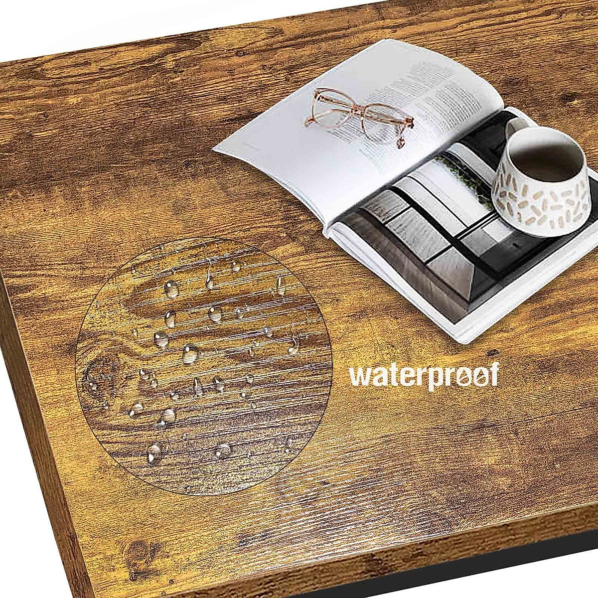 Lufeiya Small Computer Desk White Writing Table for Home Office Small Spaces 31 Inch Modern Student Study Laptop PC Writing Desks with Storage Bag Headphone Hook,White Black