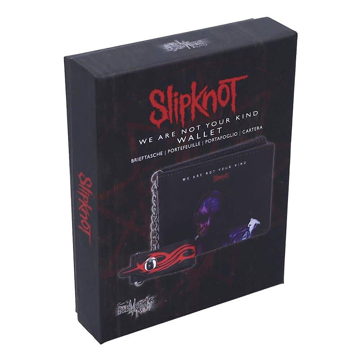 Nemesis Now Officially Licensed Slipknot We Are Not Your Kind Wallet with Chain,Black,11cm