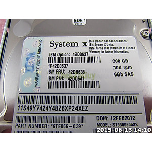 IBM 42D0637 - 300GB 2.5" SAS 10K 6Gb/s SS Hard Drive