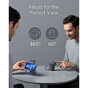 Anker Magnetic Wireless Charger, 623 MagGo 2-in-1 Charging Station with 20W USB-C Charger, for iPhone 14/14 Pro/14 Pro Max/13/13 Pro Max, AirPods Pro (Interstellar Gray)