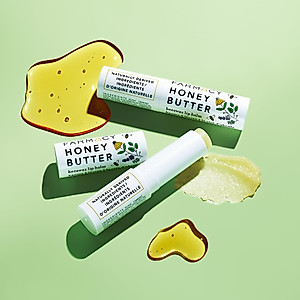 Farmacy Beeswax Lip Balm - Honey Butter Moisturizing Lip Care + Chapped Lip Treatment - Enriched with Cupuaçu + Cocoa Butters, Proprietary Honey Blend and Vitamin E to Nourish, Soften + Heal (3.4g)