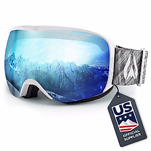 Wildhorn Cristo Ski Goggles Men Women 100% UV Anti-Fog OTG Snowboard Goggles- US Ski Team Official Supplier- Snow Goggles