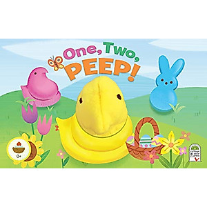 One, Two, PEEP! Peeps Finger Puppet Board Book Easter Basket Gifts or Stuffer Ages 0-3