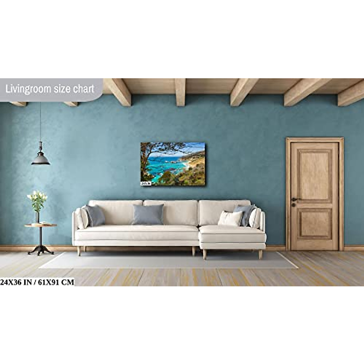 Big Sur Ocean Seascape Photo Wall Art Decor (Paper Print, 8x10 inches)