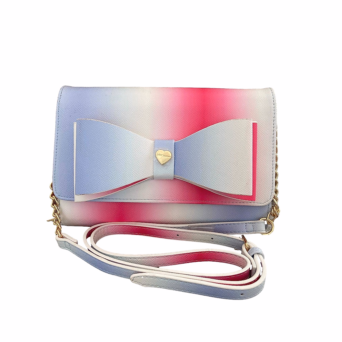 Betsey Johnson Dani Floral Printed Crossbody with Bow Snake Multi One Size