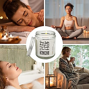 Lampstar Funny Dear Sister Candle Gift from Sister or Brother Birthday Gift for Sister, Big Sister, 8 oz