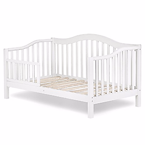 Dream On Me Austin Toddler Day Bed in White, Greenguard Gold Certified 54x30x29 Inch (Pack of 1)