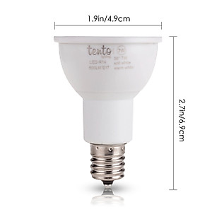 tento Lighting E17 R14 LED Reflector 40w Halogen Replacement Intermediate Base Spotlight (White)