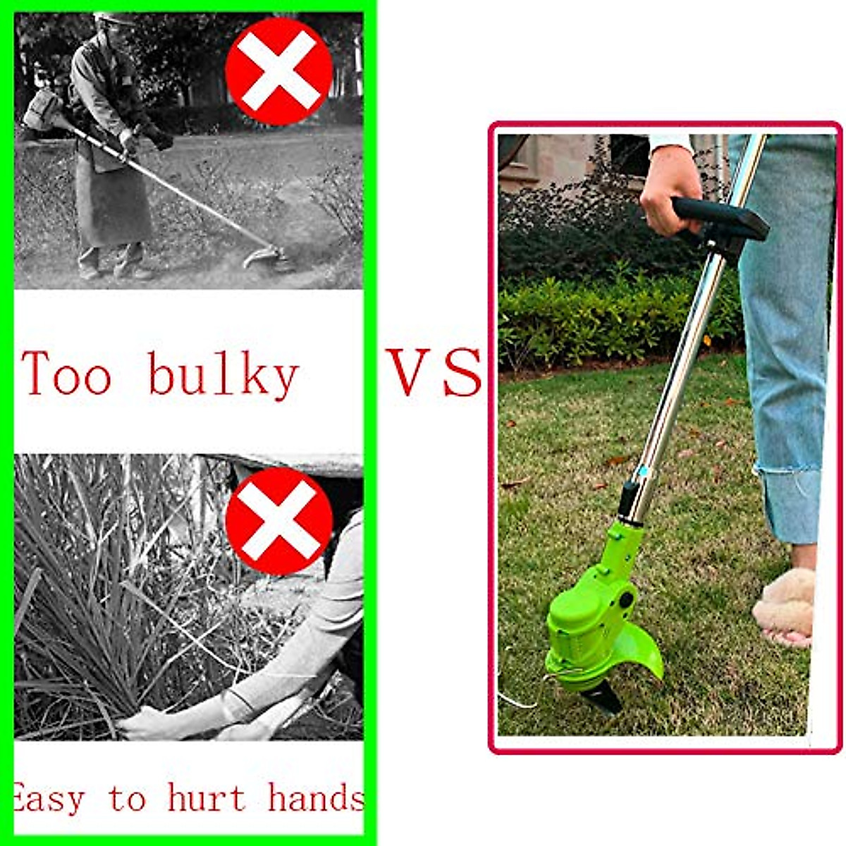 Double east Electric String Trimmer & Edger with Blades,Telescopic ...