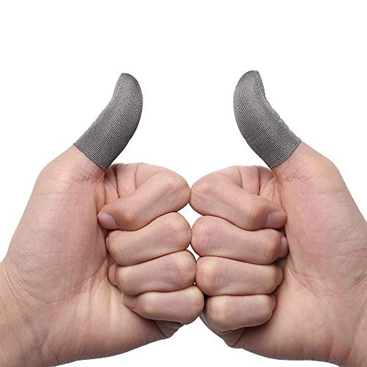 Finger Sleeves for Gaming [10 Pack] – with Silver Fiber 100% Coverage – for Mobile Games, Tablets – Smooth, Thin Anti-Sweat Breathable Material for Best Performance