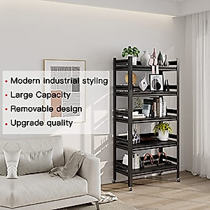 MOLYHOM Storage Shelves Heavy Duty, Garage Storage Racks and Shelving, 5-Tier Metal Shelves for Storage