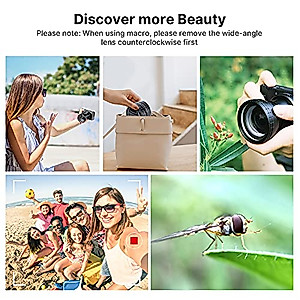 Wide Angle Lens for Sony ZV1, ULANZI WL-1 ZV1 18mm Wide Angle/ 10X Macro 2-in-1 Additional Lens for Sony ZV1 Camera