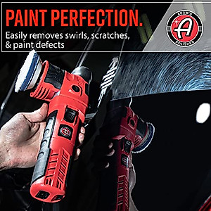 Adam’s SK Pro 12mm Car Polisher Kit (10 Item) - Professional Dual Action Polisher for Car Detailing - Paint Correction, Waxer Buffer DA Polisher - Variable Speed Car Polisher System