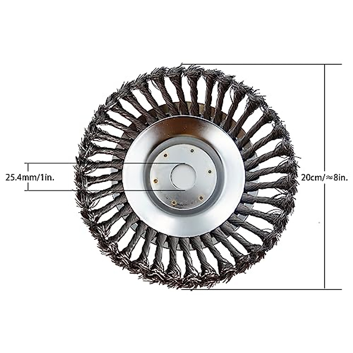 ZXJHGXS Lawn Mower Trimmer Head Grass Head Universal Weed Eater Head Steel Wire Cutter Trimmer Head 8Inch