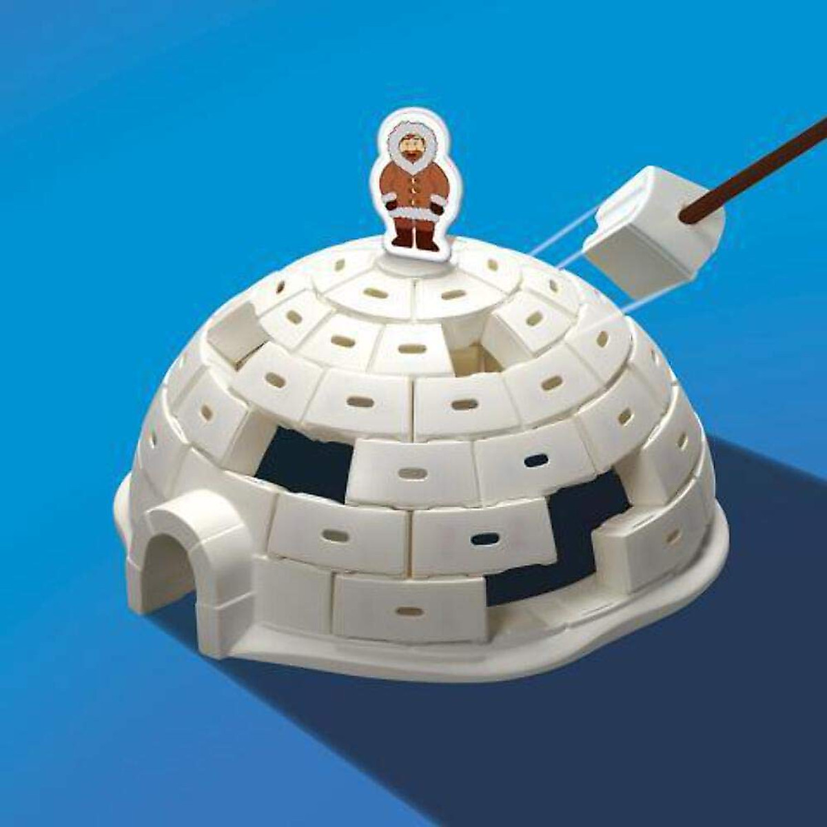 Igloo Mania Construction Game - Take Apart the Igloo Without The Eskimo Falling - 64 pieces (5+)