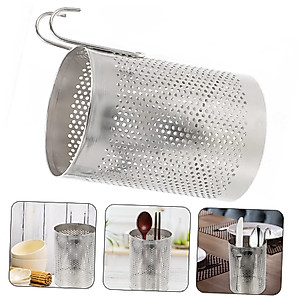 HAKIDZEL Stainless Steel Chopstick Holder Kitchen Cutlery Holder Flatware Hanging Rack Countertop Flatware Organizer Forks Silverware Hanging Drying Rack Stainless Steel Spoons Kitchen Tool