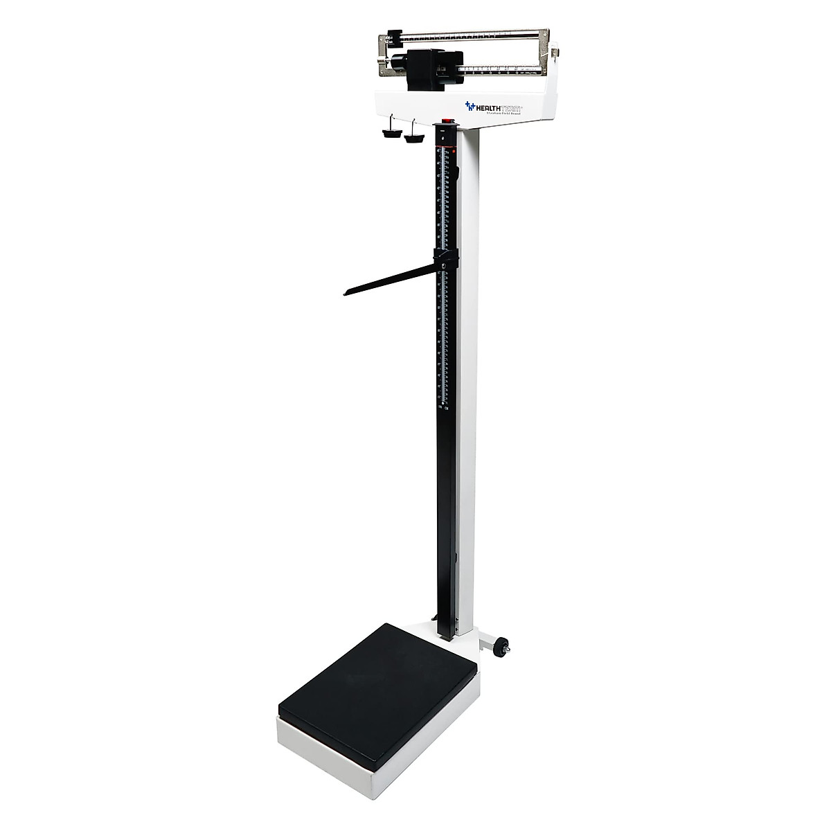 HealthTeam Physician Mechanical Beam Scale with Height Rod, Up to 490 lb. Body Weight, HT485
