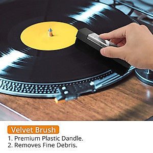 Neoteck Digital Turntable Stylus Force Scale Gauge + Vinyl Record Cleaner 0.01g/5.00g Blue LCD Backlight for Tonearm Phono Cartridge