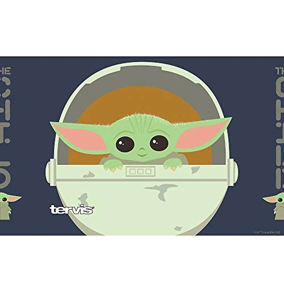 Tervis The Mandalorian Child in Carrier Triple Walled Insulated Tumbler Travel Cup Keeps Drinks Cold & Hot, 20oz Legacy, Stainless Steel