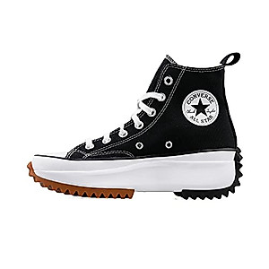 Converse Run Star Hike Hi Sneakers, Black/White/Gum, 9 US Women/7.5 US Men