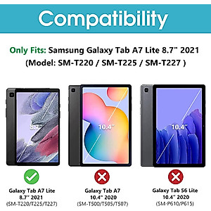 ProCase Cover for Samsung Galaxy Tab A7 Lite 8.7 Inch 2021 Tablet Model SM-T220/T225/T227，Slim Stand Hard Back Shell Protective Case for Galaxy Tab A7 Lite 8.7" -Navy