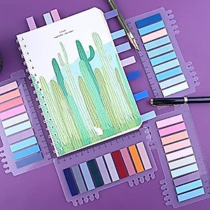 Antner 1200pcs Sticky Index Tabs Page Markers Colored Book Tabs Sticky Notes Page Flags Index Tabs Annotation Tabs Label Stickers