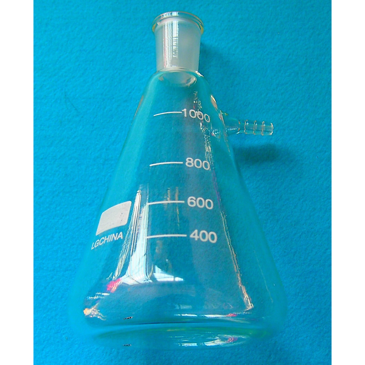 Deschem 1000ml,24/40,Glass Filter Suction Flask,1L Lab Filtration Bottle