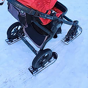 PremierSki Stroller Skis - Fits Wheels 4" to 16" (4 Skis)