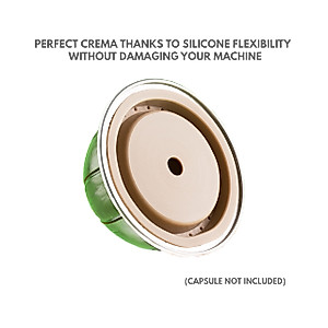 Madama - Reusable Cap for Nespresso Vertuo and VertuoLine Capsules, Refillable and Compatible. Food grade silicone. 100% Made in Italy. Pack of 2 caps.