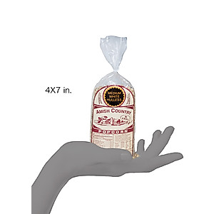 Amish Country Popcorn | 1 lbs Bag | Medium White Popcorn Kernels | Old Fashioned, Non-GMO and Gluten Free (Medium White - 1 lbs Bag)