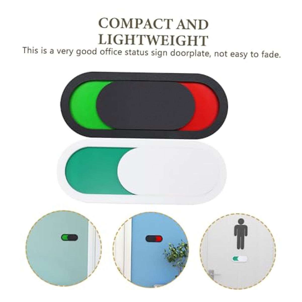 HOODANCOS 5sets Id Plate Wedding Welcome Sign Plates LED Strip Light Custom Wc Door Signs Poster Toilet Door Signs for Home Privacy Sign for Door Blank Easel Stand Easels Exit 6pcs*5