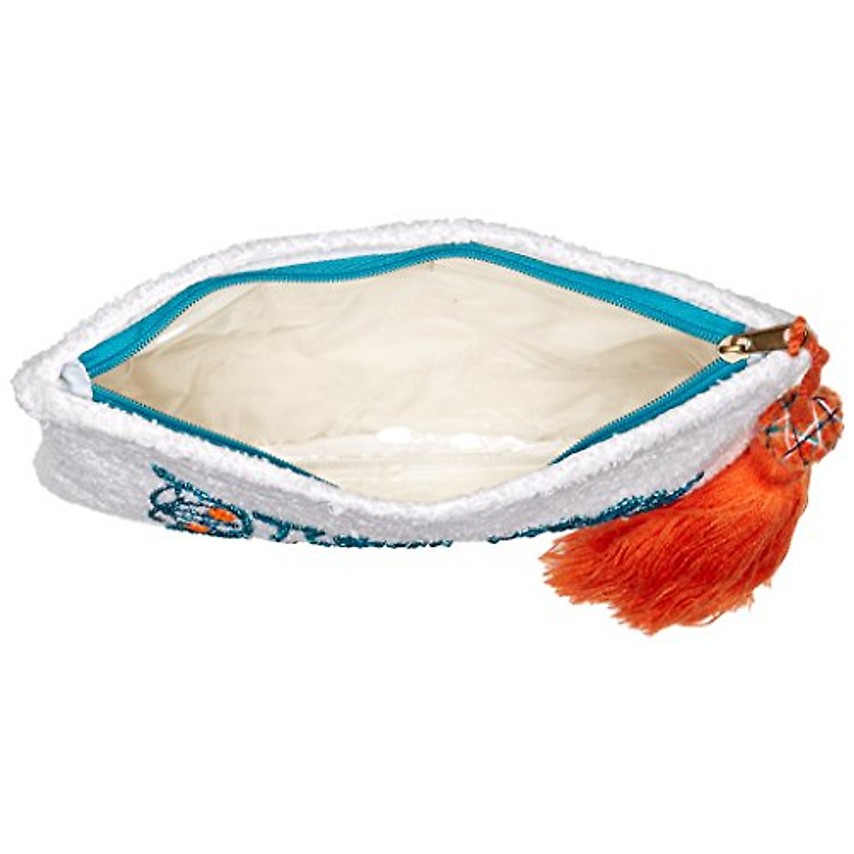 ale by Alessandra Women's Dreamer Plush Cotton Terry Cloth Clutch/Bikini Bag, White, One Size