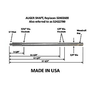 Ariens Compatible Snowblower Auger Gear Shaft Pin Bushing Full Rebuild Kit 524026 52402600 524026 Made in USA