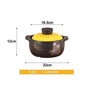 NESKX Ceramic Cooking Pot Cast Iron Pot with Lid Professional Lead Free Cooking Tagine,30Cm Cooking Tagine for Different Cooking Styles,Cast Iron Best Gift ​Casserole Pan