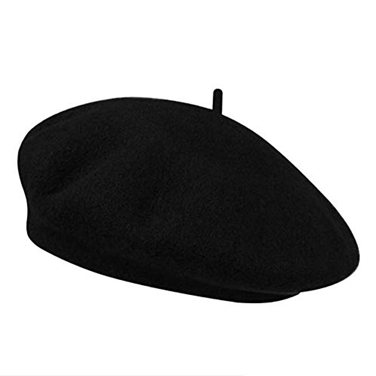 MAYMII Wool Black Beret Hat - French Beret -Solid Color Beret Cap for Women Girls