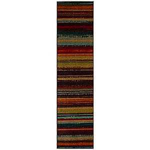 Mohawk Home New Wave Boho Stripe Runner Area Rug, 2'x5', Multi