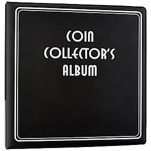 BCW Album - Coin Collectors - Black | 3-Inch Binder | Holds 90 Pages