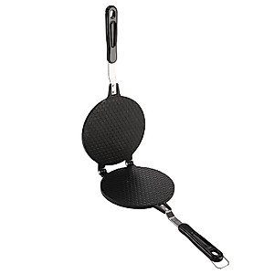 Dicunoy Waffle Cone Maker, Nonstick Ice Cream Cone Maker, 6.7" Egg Roll Crepe Pan, Camp Pancake Crispy Cone Omelet Mold for Waffle Cups, Choco Tacos, Fuel Gas Stoves Only