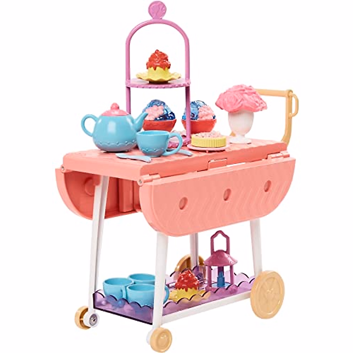 Barbie Tea Party Playset for Preschoolers, My First Tea Party Playset and Accessories, Preschool Toys and Gifts, Tea Party with 18 Storytelling Pieces, Two Plush Items, from 3 Years, HMM65