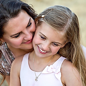 DISIMIE Silver Initial Name Necklaces for Women Girls, Letter Heart Pendant Necklace Aesthetic for Best Friend, Personalized Cute Chain Jewelry Birthday Anniversary Mother's Day Gift, Sterling