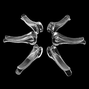 100Pcs Transparent U Shaped Plastic Alligator Clips Shirts Folding Clips Garment Clips Clothespins for Ties Socks Pants Clothes Pins