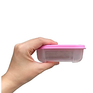 Tupperware Mini Freezer Mates Container 140ml Multi Color Seals Set of 4