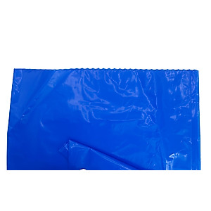 USA-Made Colorful Trash Bags in Variety of Sizes and Colors (10, BLUE 33 GALLONS)
