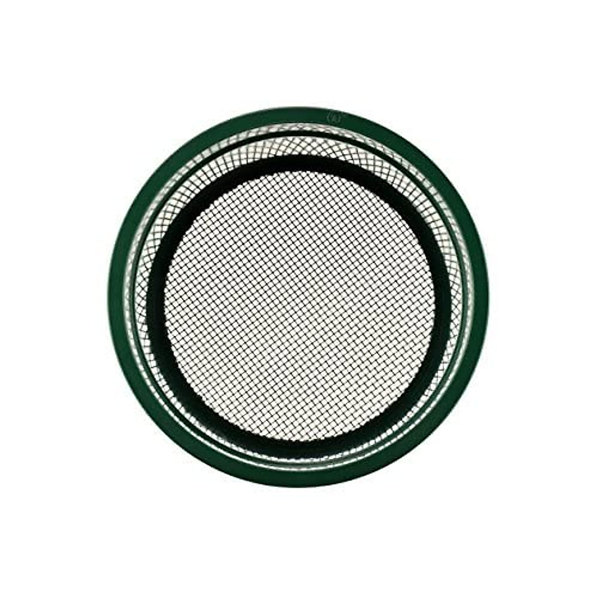 SE 5.5 Inch Mini Stackable Classifier Gold Prospecting Pan - 10 Holes/ Square Inch Stainless Steel Mesh Sifting Pan, Green