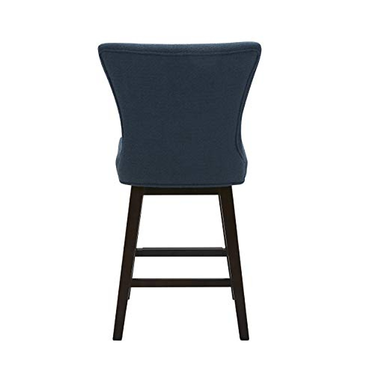 Amazon Brand – Stone & Beam Esme Memory-Swivel Counter-Height Barstool, 39.4"H, Cadet Blue