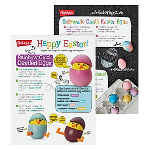 Highlights Easter Craft Kit for Kids Ages 3+ Build an Easter Basket Centerpiece, Chick Tac Toe Game, Easter Activities and More