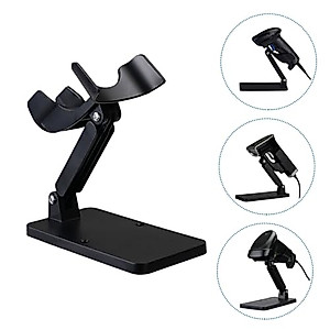 CAXUSD Scanning Device Holder Table Top Mic Stand Mic Holder for Desk Scanner Holders Scanner Stand for Desk Warehouse Scanner Holder Scanner Holder Mount Scanner Holder for Car Abs Black