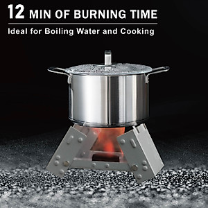 Godora 46 PCS Solid Fuel Tablets, Powerful Solid Fuel (1300-Degree), Lit Easily Solid Fuel Tablets, Waterproof Solid Fuel Tablets for Backpacking, Outdoor, Camping, and Emergency Use -Eco Friendly